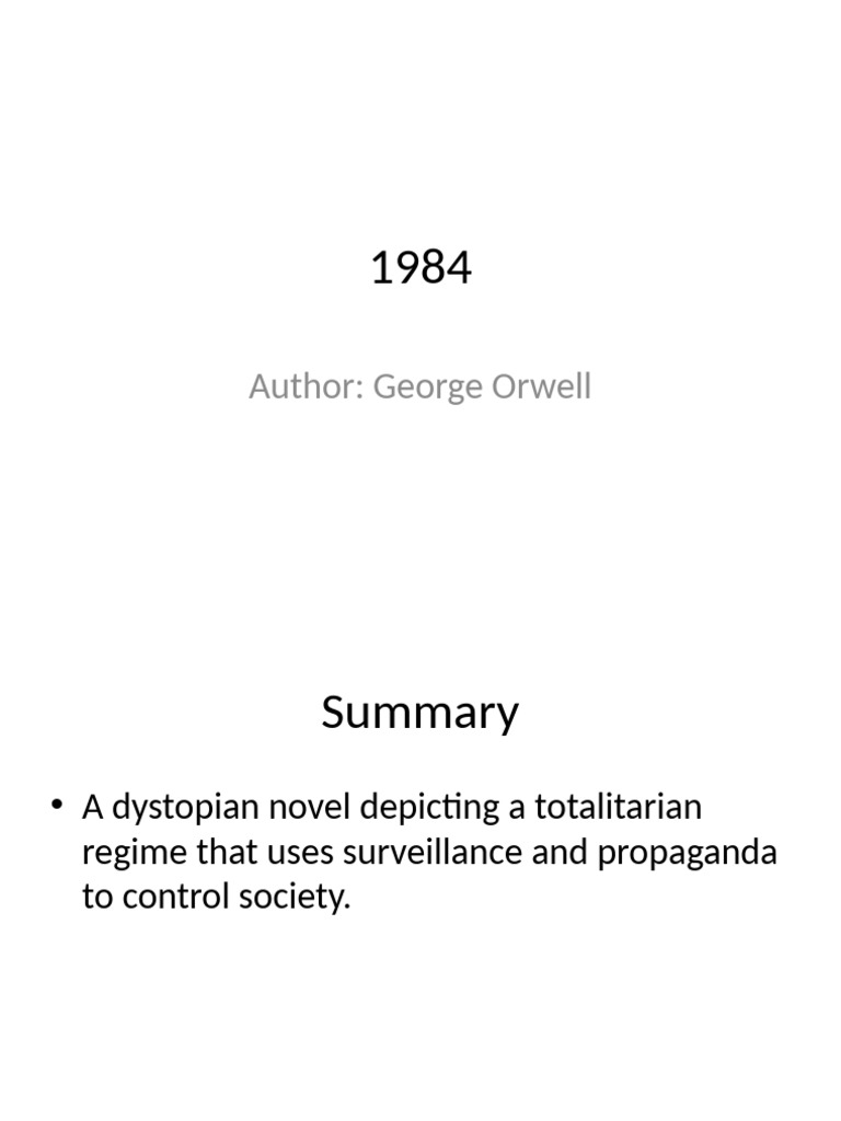 Author: George Orwell | PDF