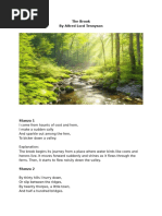 "The Brook: A Poem's Journey" | PDF | Earth Sciences