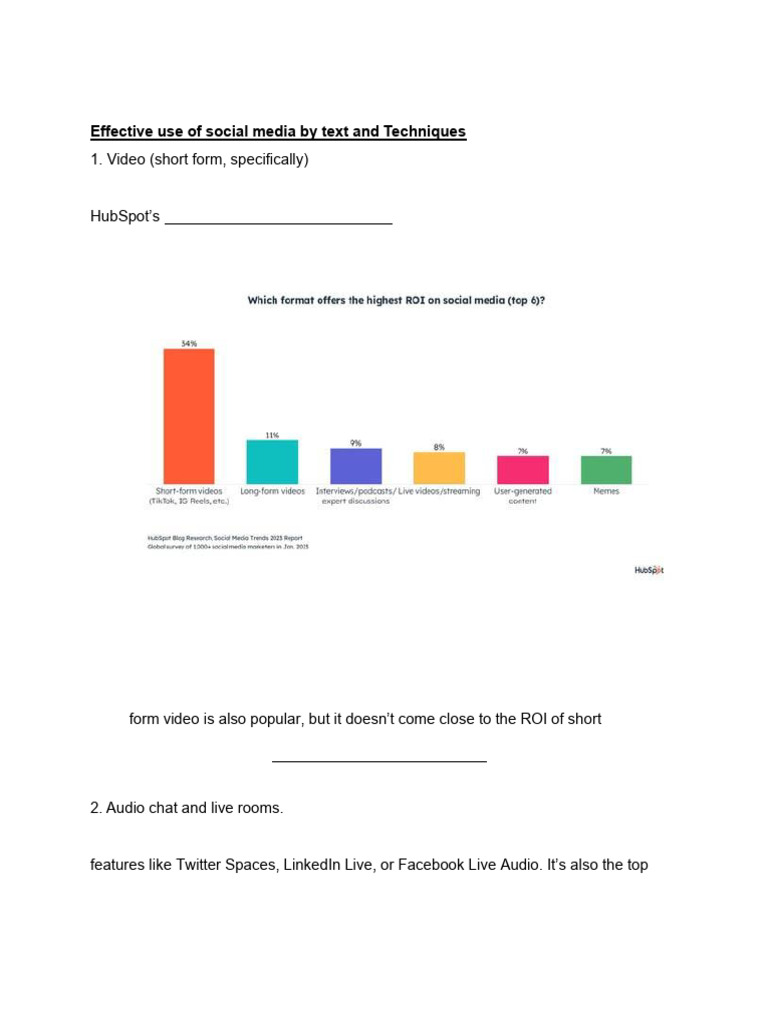 Effective Use of Social Media | PDF | Social Media | Popular Culture ...