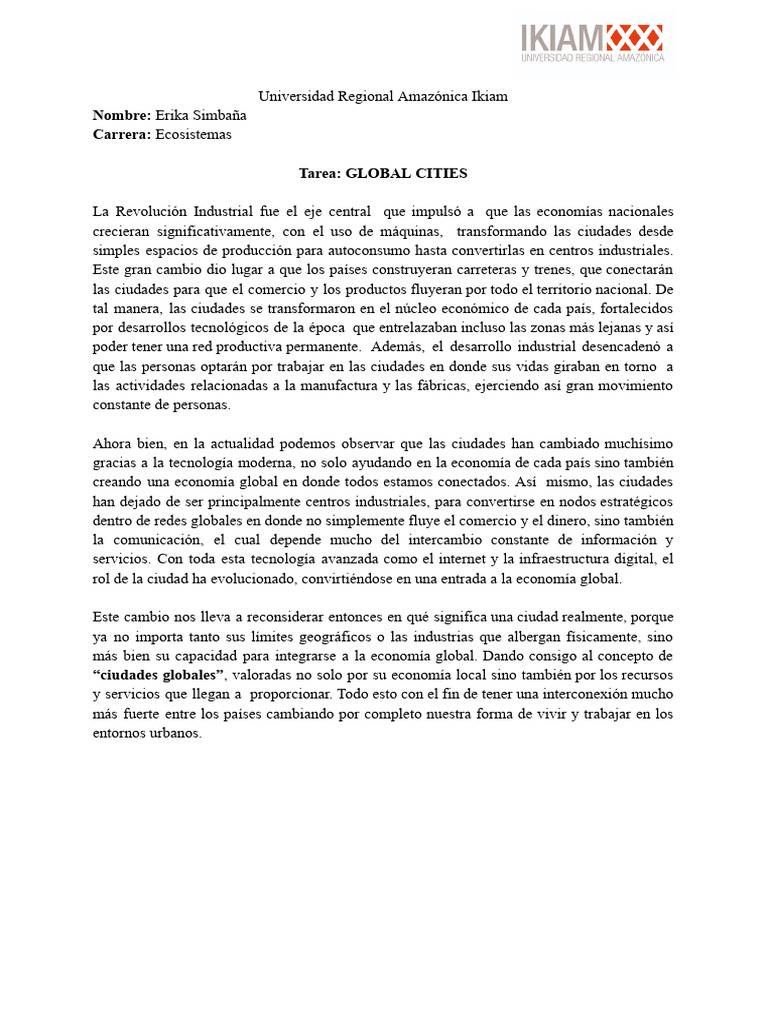 Global Cities | PDF