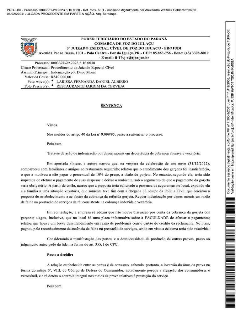 sentneça fefa | PDF