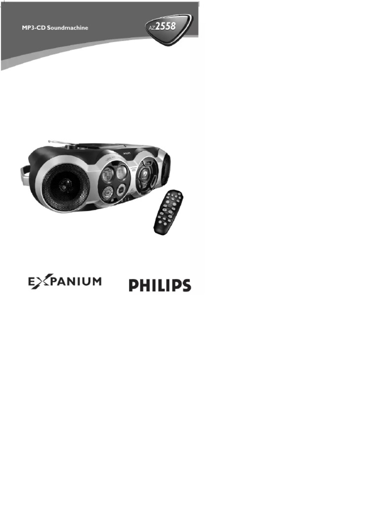 User Manual Philips AZ2558 (English - 13 Pages) | PDF