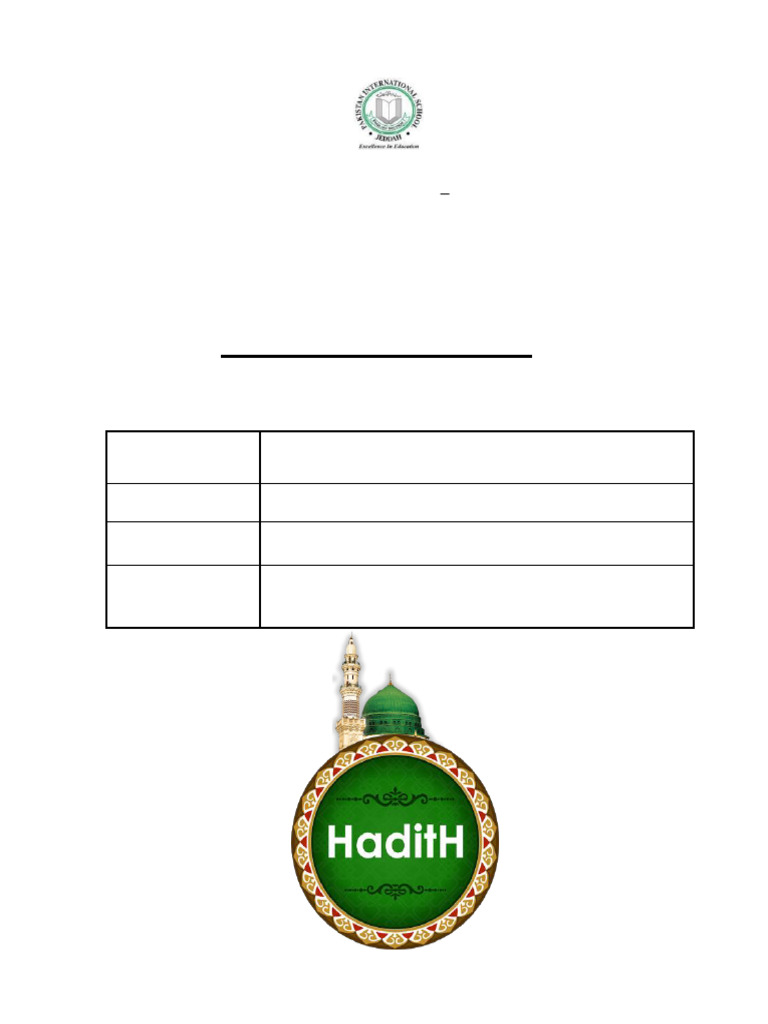 Hadith Teachings for Muslim Students | PDF | Jihad | Hadith