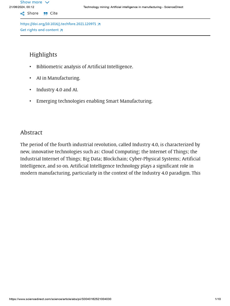 Ai Trends In Smart Manufacturing Research Pdf Artificial