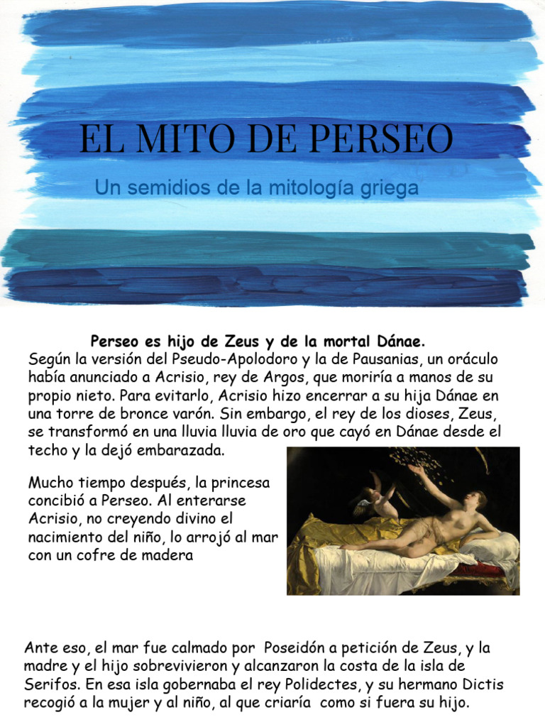 El mito de Perseo y Medusa | PDF | Mitología griega
