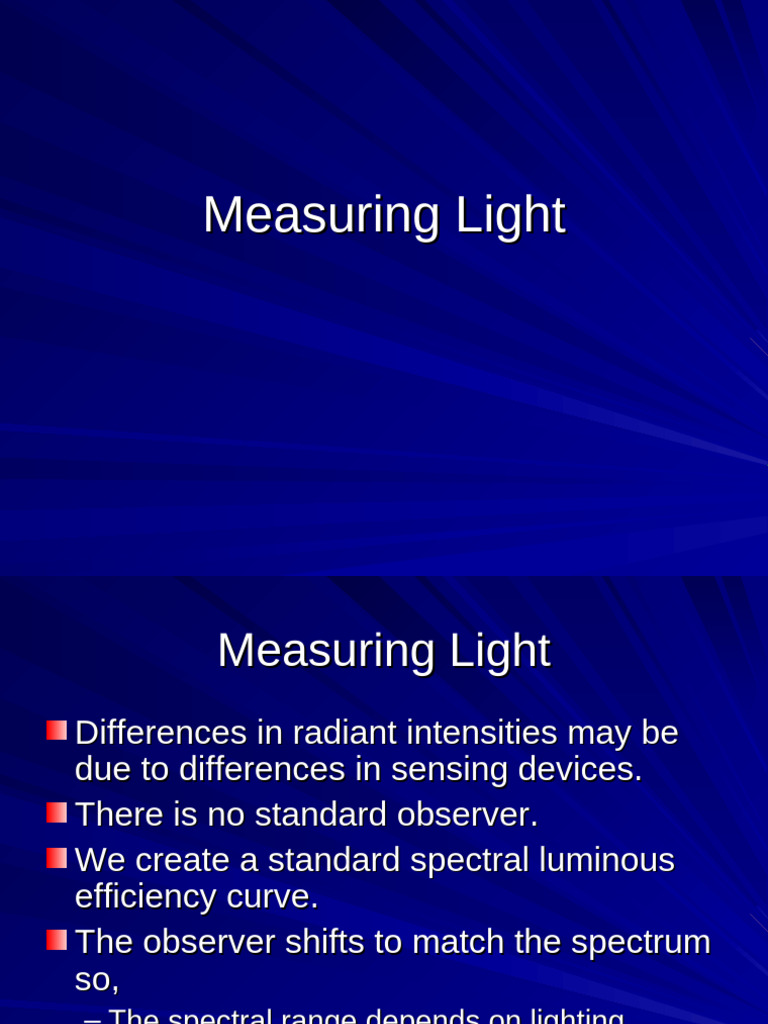 7 Measuring Light | PDF | Spectrophotometry | Light