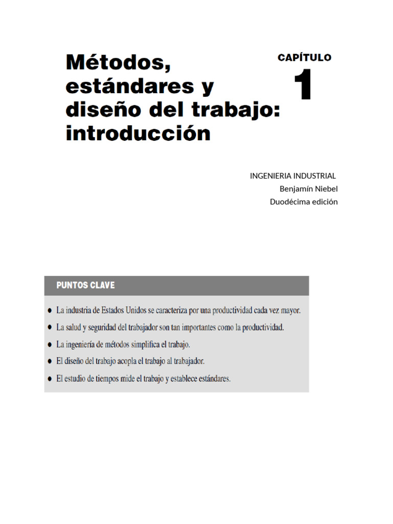 Introduccion Metodos Niebel | PDF