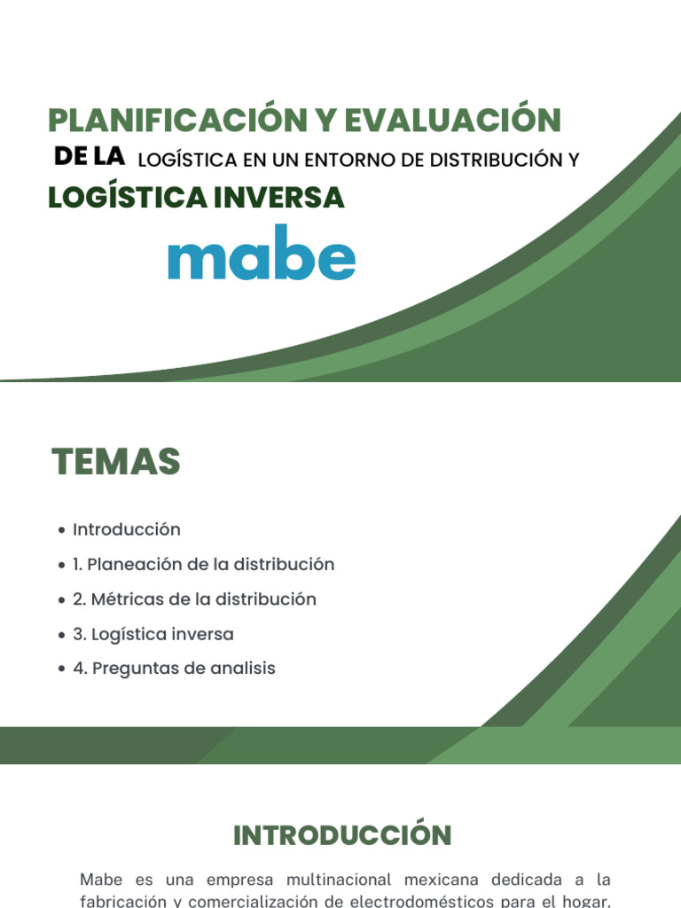 Mabe | PDF | Logística | Reciclaje