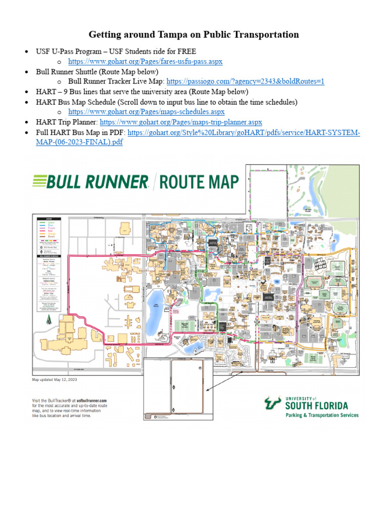 HART Bus Transportation Resources For University Students | PDF