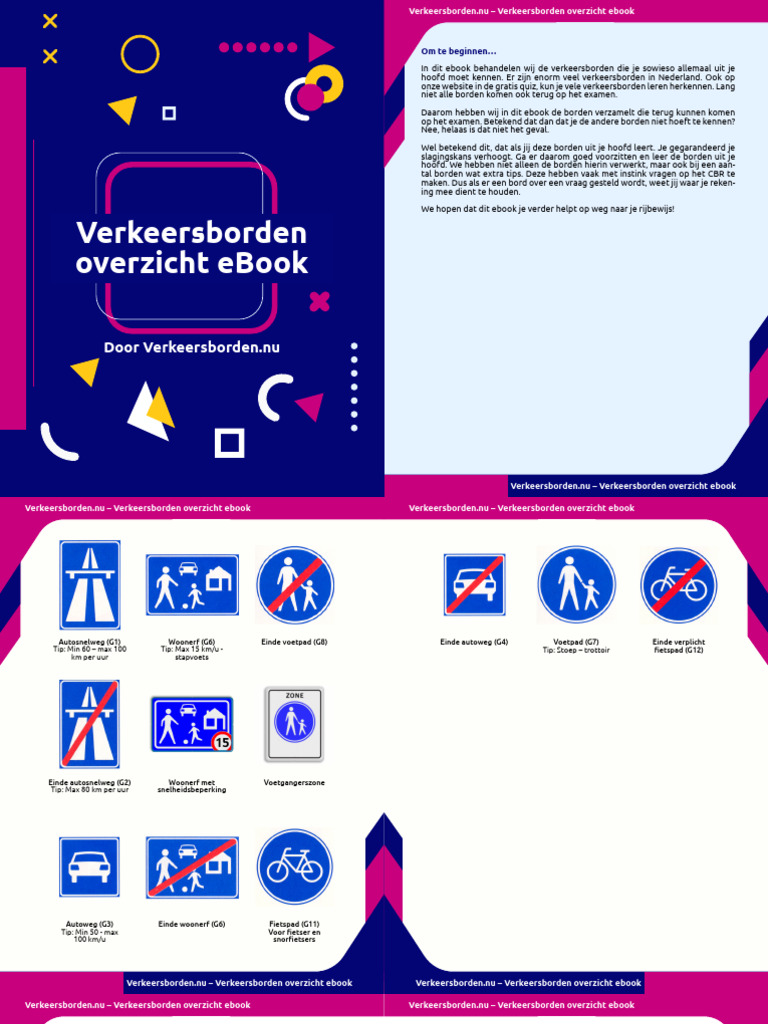 Verkeersborden Overzicht Ebook | PDF