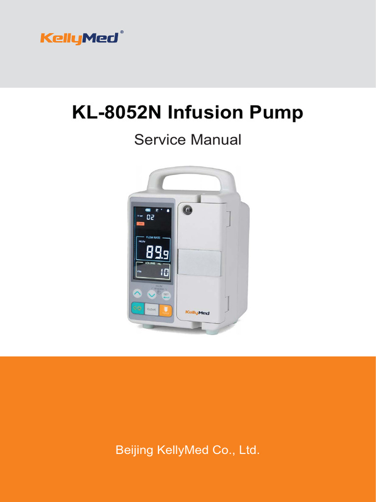 KL 8052N Infusion Pump Service Manual | PDF | Intravenous Therapy | Pump
