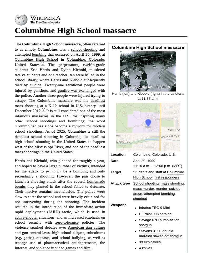 Columbine High School Massacre | PDF