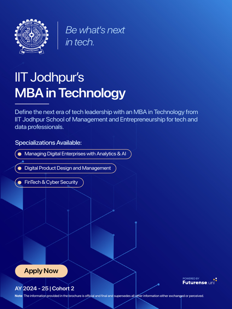 MBA Tech Brochure (1) | PDF | Strategic Management | Artificial ...