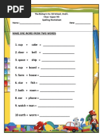 Rainbow Compound Words Activity | PDF | Language Arts & Discipline