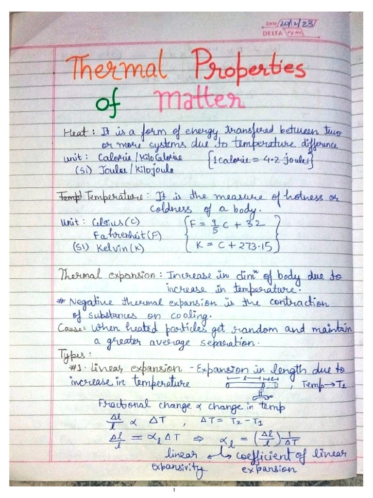 Thermal Property | PDF