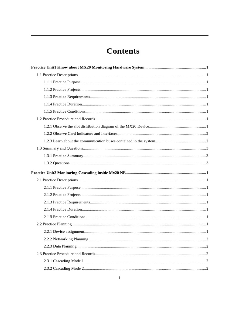 DWDM-A-CH-X20 Monitoring System and Troubleshooting Practice Manual-1-Word-2011117-Xuwei | PDF ...
