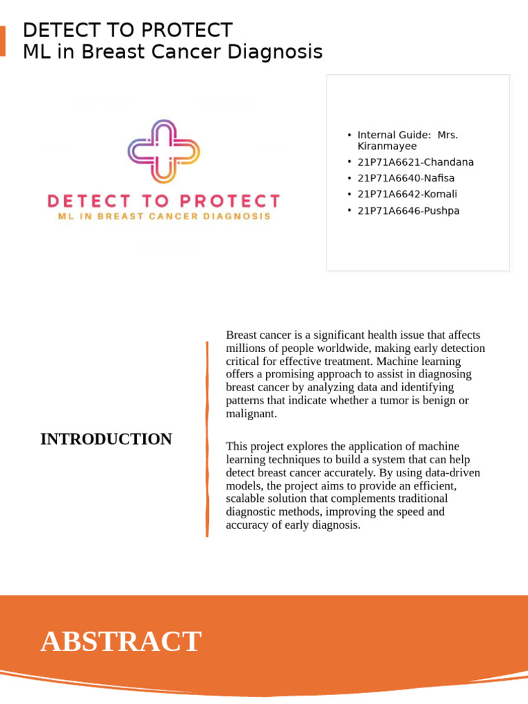 Machine Learning in Breast Cancer Diagnosis | PDF | Support Vector Machine | Medical Imaging
