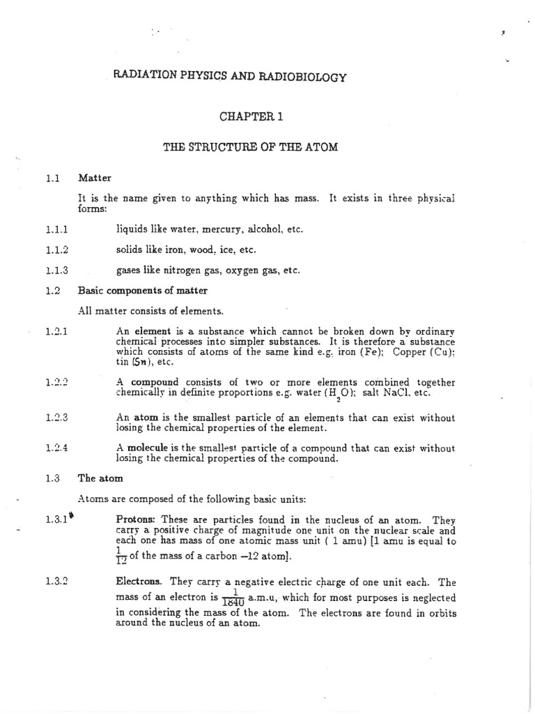 Radiation Physics Study Notes - Part II | PDF