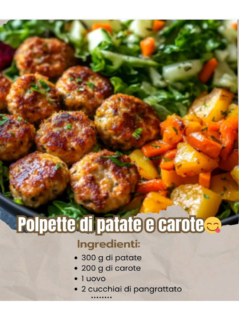 Ricetta Polpette Patate e Carote | PDF