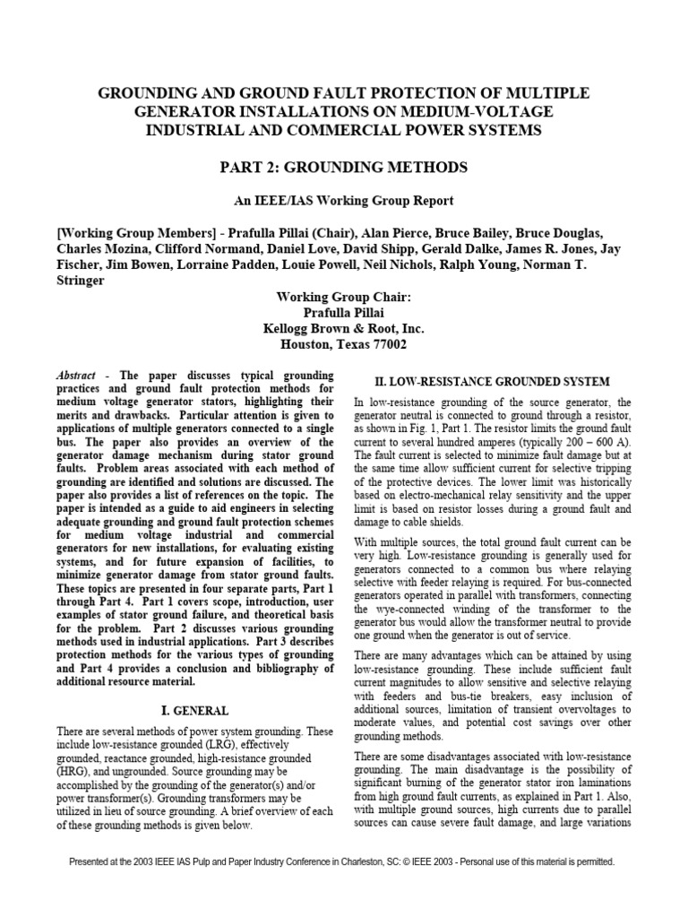 Generator Hybrid Grounding Solutions Part2 CT 124004 | PDF | Science ...