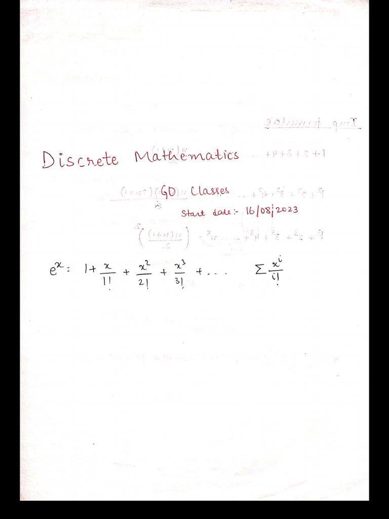 Discrete Mathematics!! | PDF