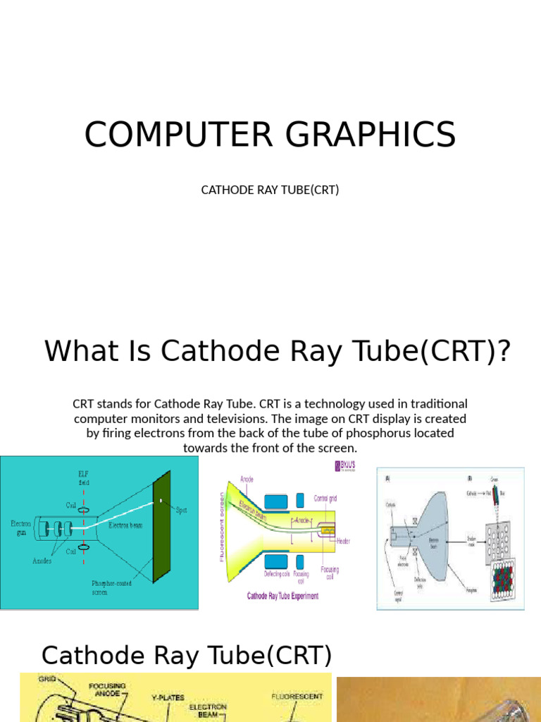Cathode Ray Tube (CRT) | PDF