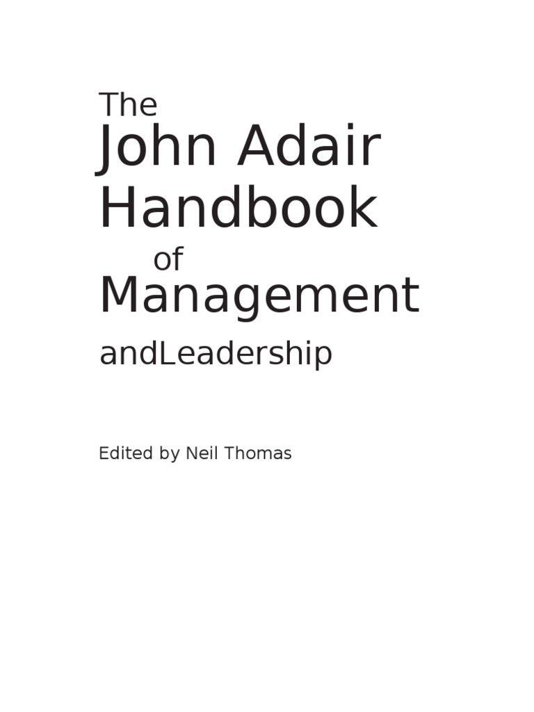 Handbook of Management and Leadership | PDF | Goal | Decision Making