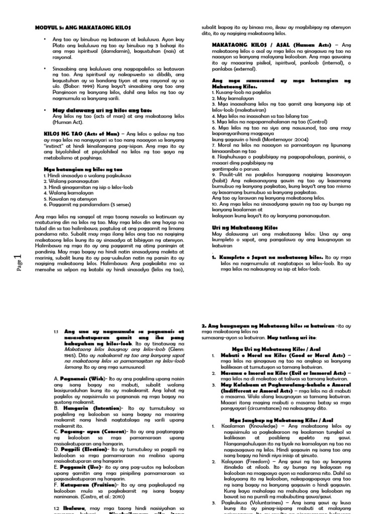 Second Quarter Lecture EsP10 | PDF