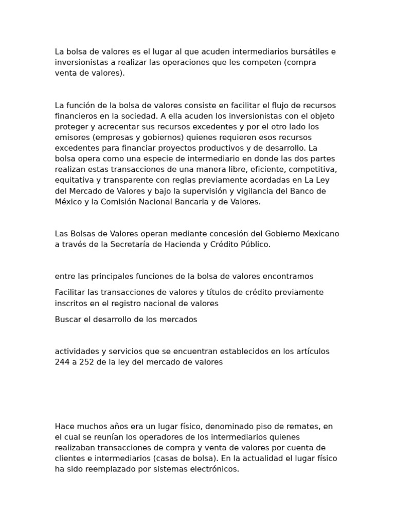 Notas Tema 3 - Bolsa de Valores | PDF | Bolsa | Bolsa de Valores
