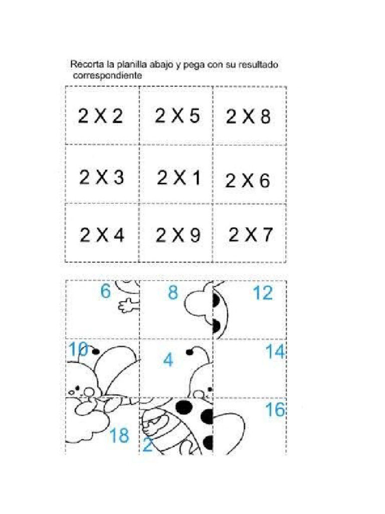 Actividad de Multiplicar | PDF
