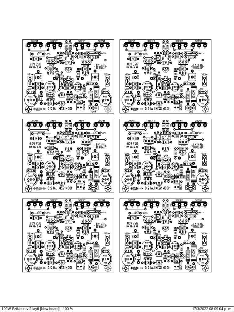100W Sziklai Rev 2 | PDF