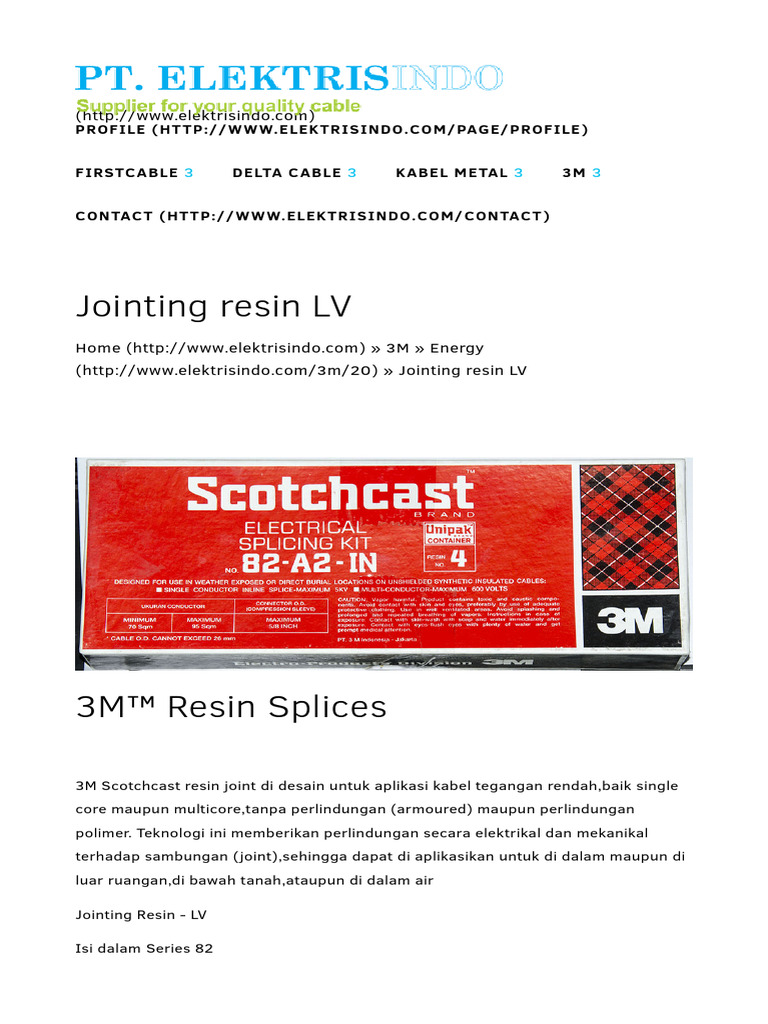Jointing Resin Lv 107 1 | PDF | Electrical Engineering | Electricity
