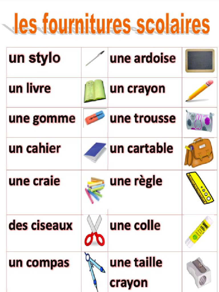 Fournitures Scolaires | PDF