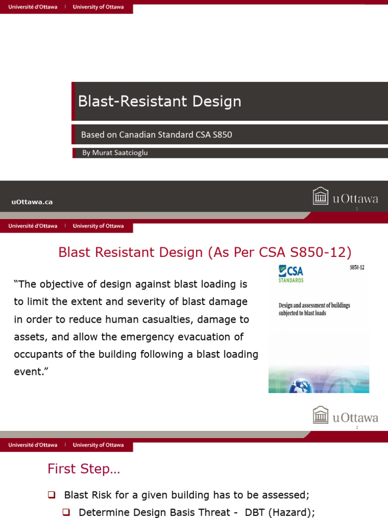11 - Blast Resistant Design Standrads | PDF | Strength Of Materials ...