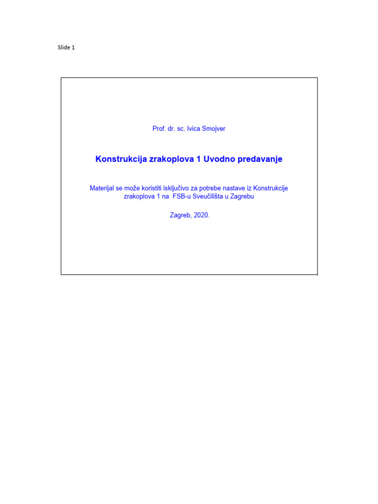 1.Uvodno predavanje | PDF