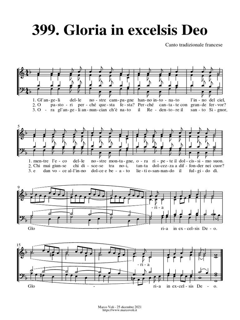Gloria in Excelsis Deo | PDF