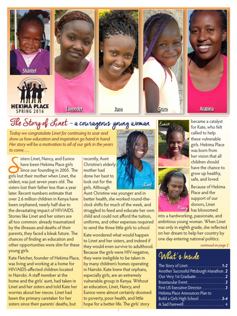 Hekima Place: Linet's Inspiring Journey | PDF