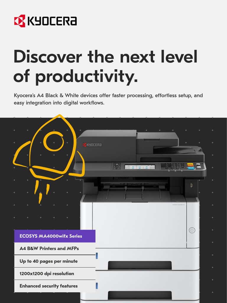 Product Brochure - ECOSYS MA4000wifx and PA4000wx Series | PDF ...