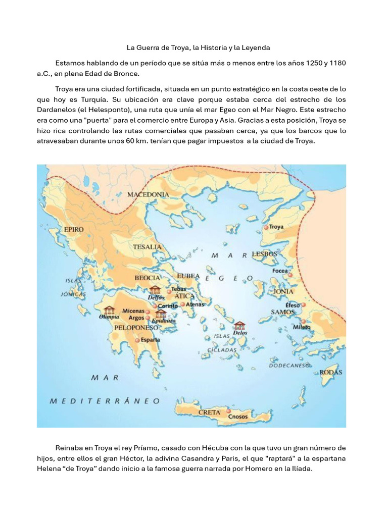 La Guerra de Troya | PDF | París (mitología) | Helena de Troya