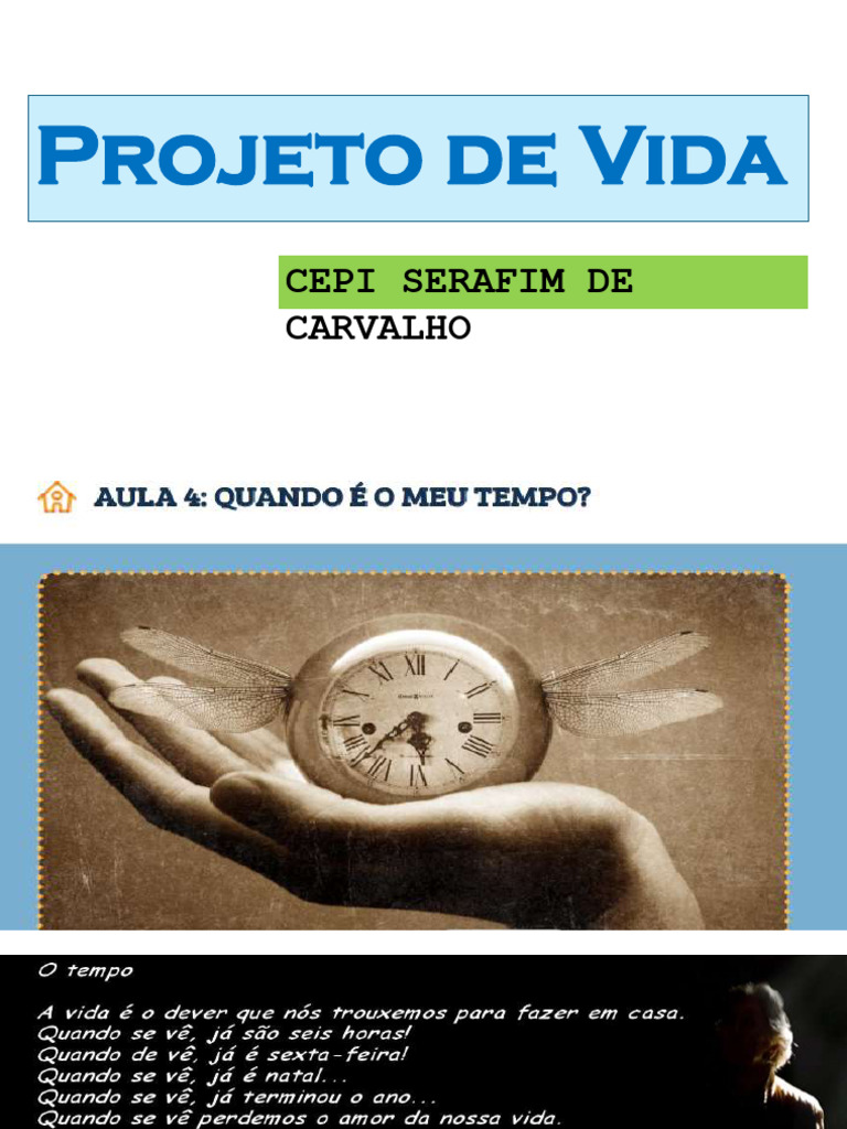 Projeto De Vida Aula 2 Pdf
