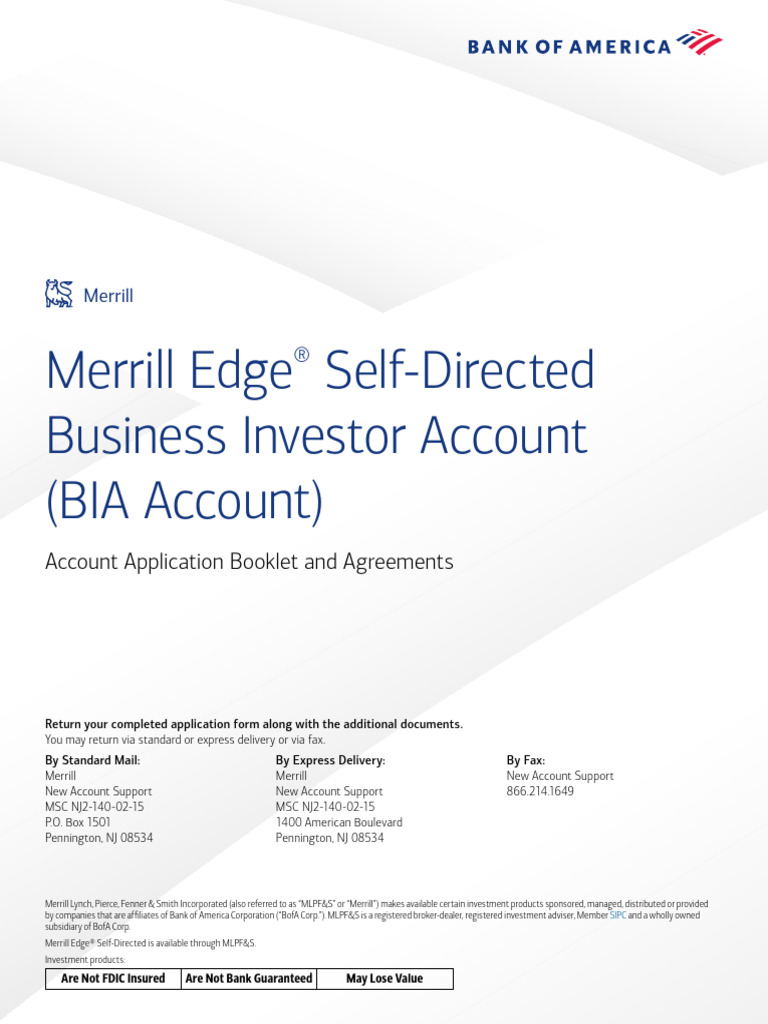 BIAAccount Applicationand Agreement | PDF | Limited Liability Company ...