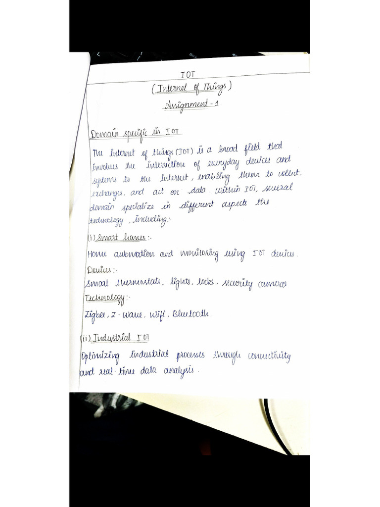 IOT Assignment | PDF