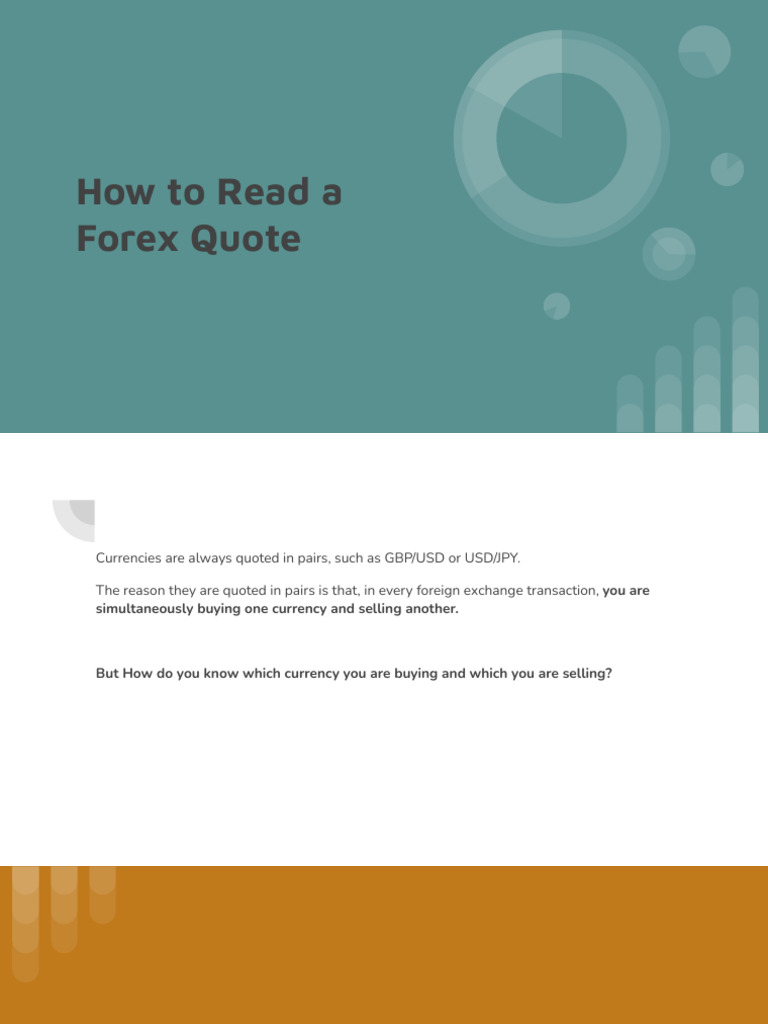 How To Read A Forex Quote | PDF | Market (Economics) | Private Sector