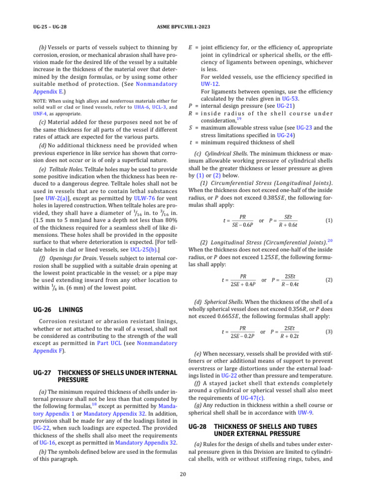 ASME-Sec-VIII-Div1-2023-SHALOM_INDUSTRIAL - UG-27 | PDF | Building ...