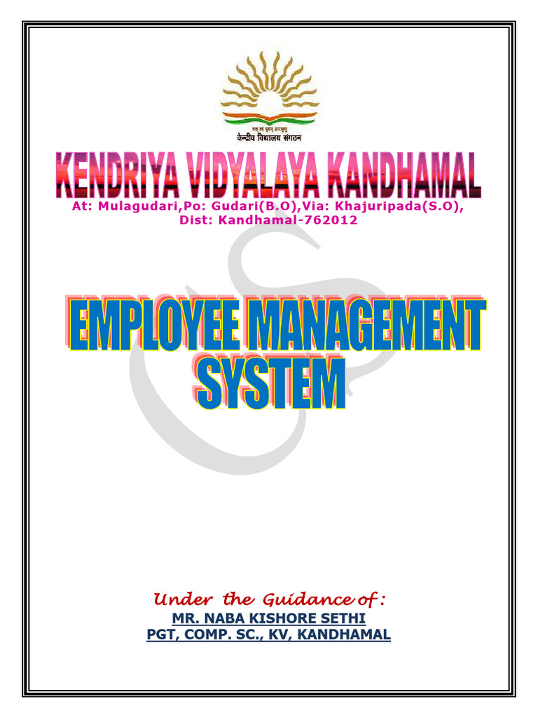 Emp Mgt System Documentation | PDF | Reserved Word | Data Type