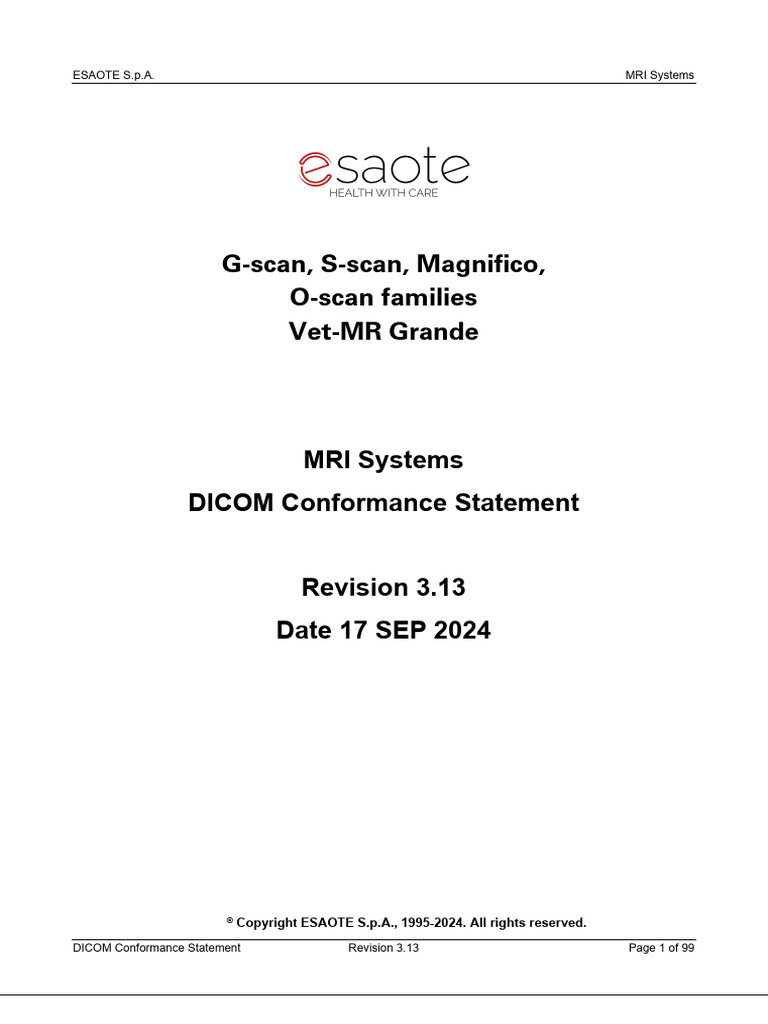DICOM Conf Stat MRI Rel 3-13 | PDF | Medical Imaging | Computing