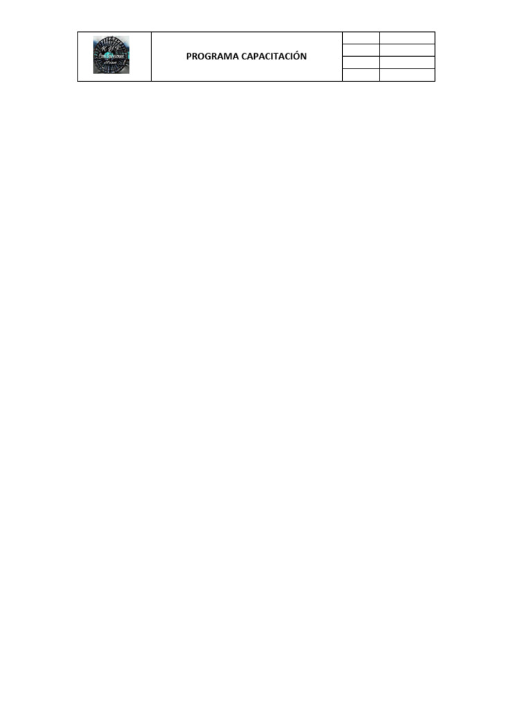 Programa de Capacitacion | PDF