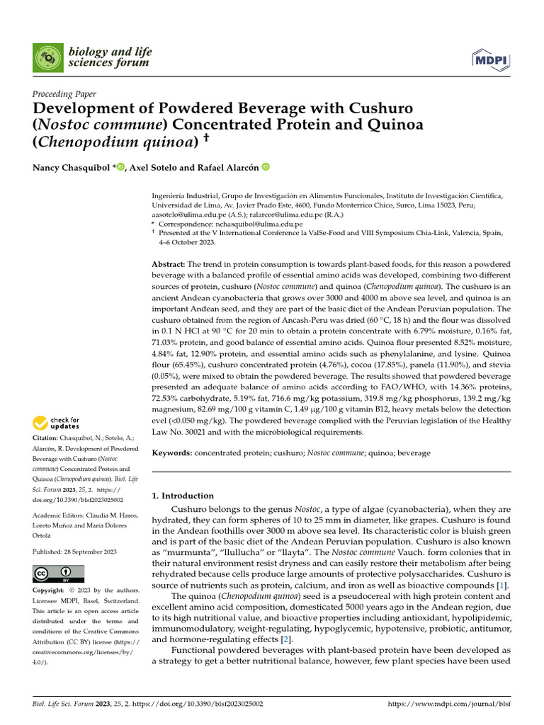 BLSF 25 00002 | PDF | Quinoa | Magnesium