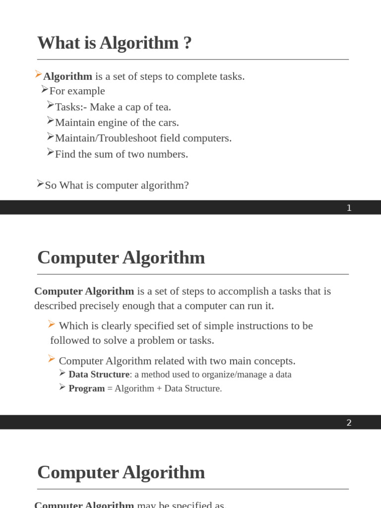 Chapter 1 Design and Analysis of Algorithm | PDF | Algorithms ...