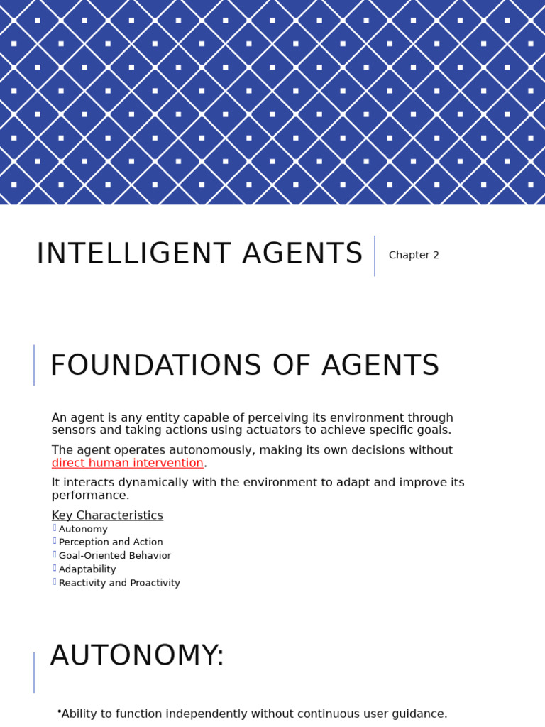 chapter 2 Intelligent Agents | PDF | Artificial Intelligence ...